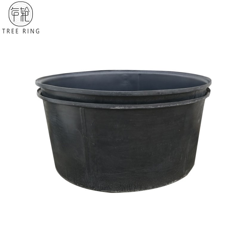 1500l reusachtige Open Cilindrische Tank, Roto Gevormde Zwarte Plastic ...